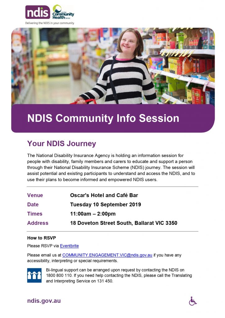 NDIS Community Info Session - Ballarat - Ballarat Regional ...
