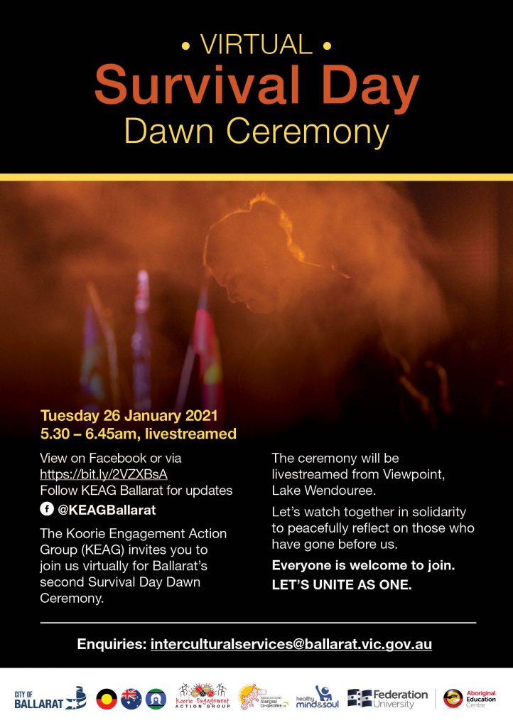 2021 Virtual Survival Day Dawn Ceremony - Ballarat Regional ...