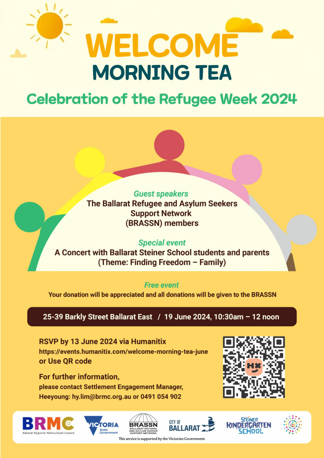 Welcome Morning Tea- Celebration of the Refugee Week 2024 - Ballarat ...
